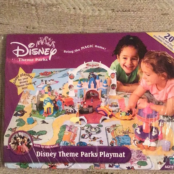 Disney | Toys | Vintage Disney Theme Parks Playmat | Poshmark